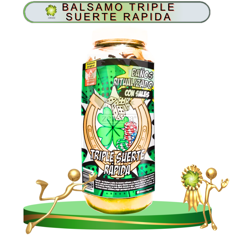 BAÑOS ESOTERICOS TRIPLE SUERTE PAPIDA EN ZENSARA