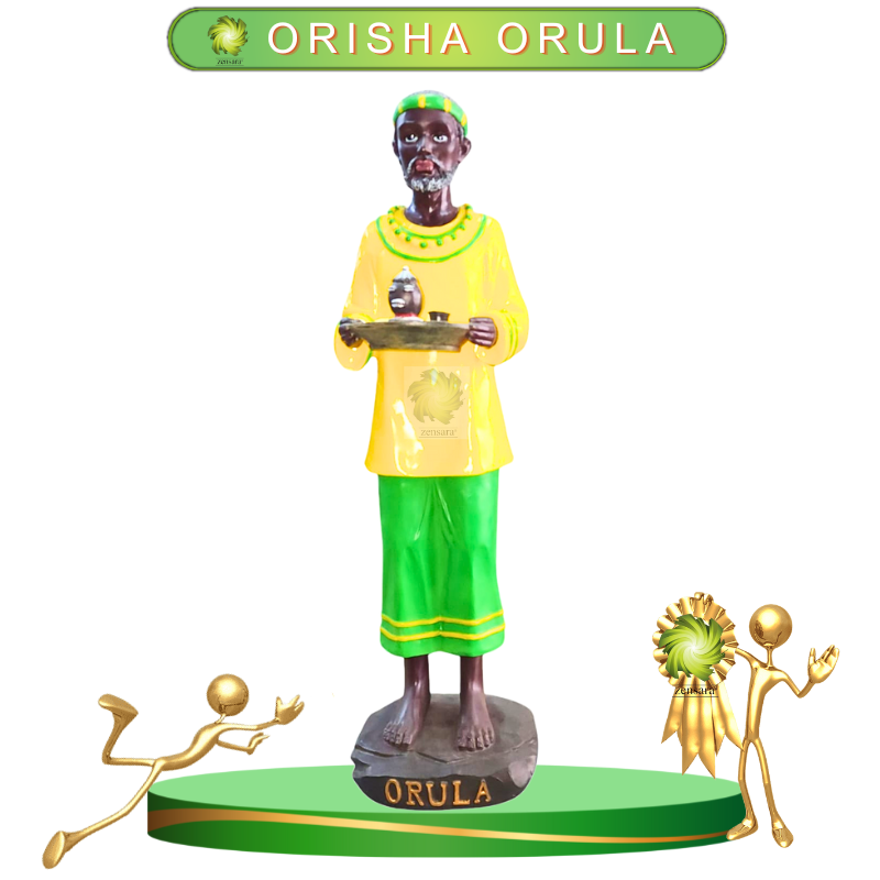 FIGURA ORISHA ORULA DE COLOR EN ZENSARA